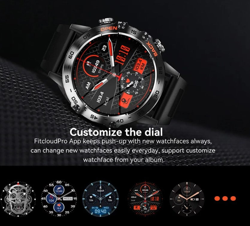 Reloj Smartwatch "LIGE ONIX GRAPHITE" – HBW Zurich Relojes